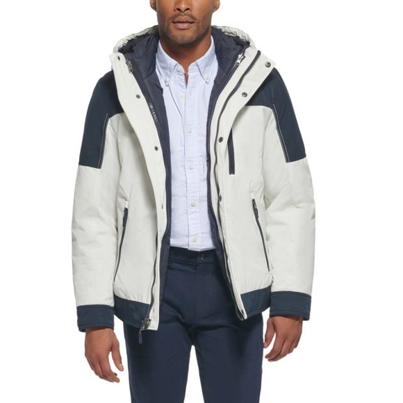 Club Room | Jackets & Coats | Club Room Mens Ice Navy Blue Hooded ...